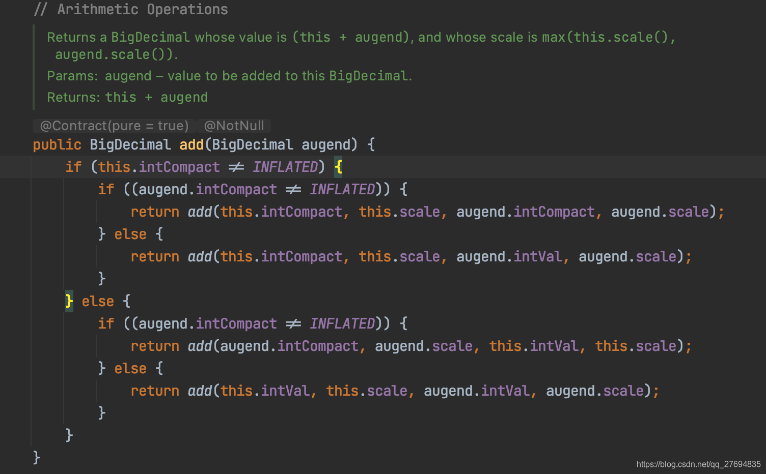 Java BigDecimal相加返回为0 Result of ‘BigDecimal.add()‘ is ignored_result of 'bigdecimal.add()' is ...