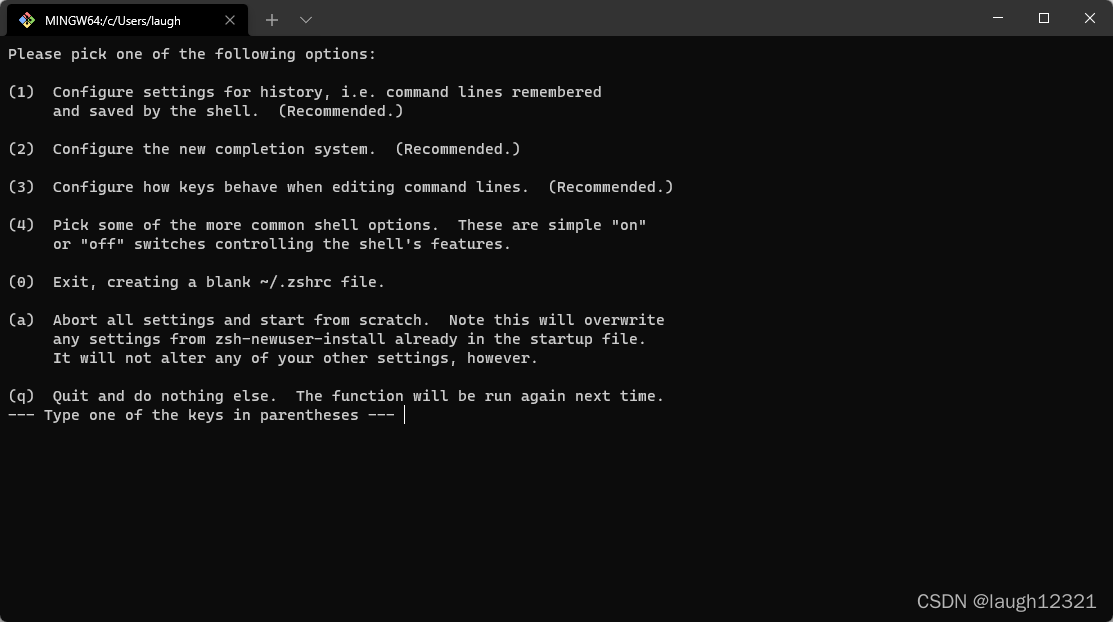 一文完成 Windows Terminal 设置与 zsh 安装【非WSL】_windowsterminal安装zsh-CSDN博客