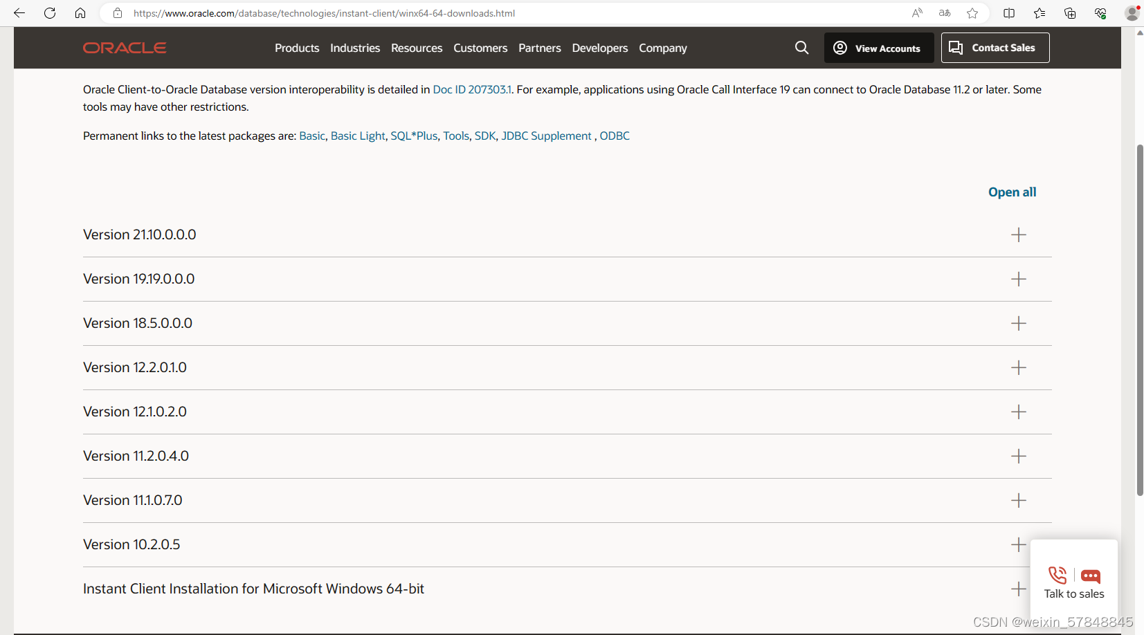 可执行程序exe连接Oracle数据库问题_the oracle client library version is unsupported-CSDN博客