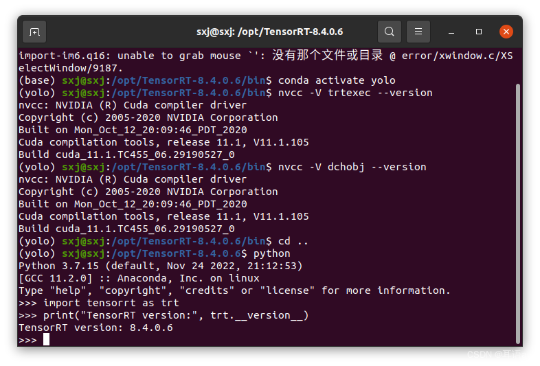 tensorrt的下载安装cuda=11.1，Ubuntu20.04_cuda11.1下载-CSDN博客