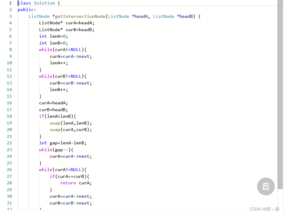 代码随想录day4: 24两两交换链表的节点 19删除链表的倒数第N个节点 面试题 02.07. 链表相交 142.环形链表II-CSDN博客