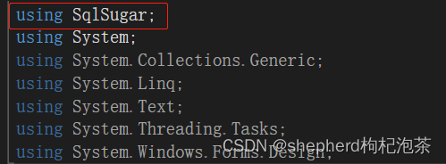 SqlSugar:基于SQLSugar框架在 .Net环境中搭建PostgreSQL数据库访问、操作的框架，C#连接访问PostgreSQL数据库-CSDN博客