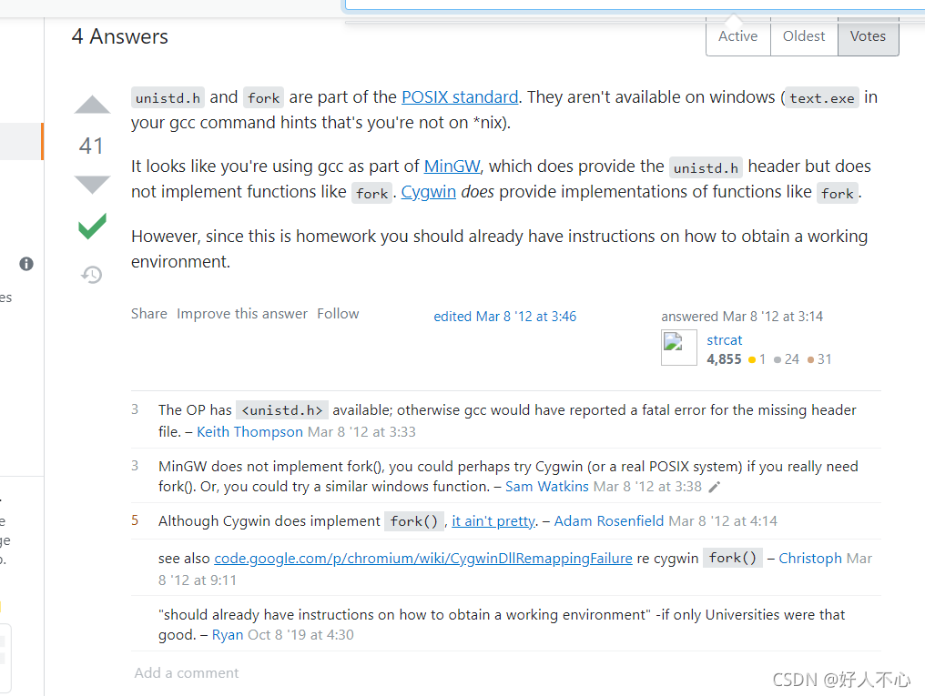[Error] ‘fork‘ was not declared in this scope。写了#include＜unistd.h＞也没用_[error] 'fork' was not ...