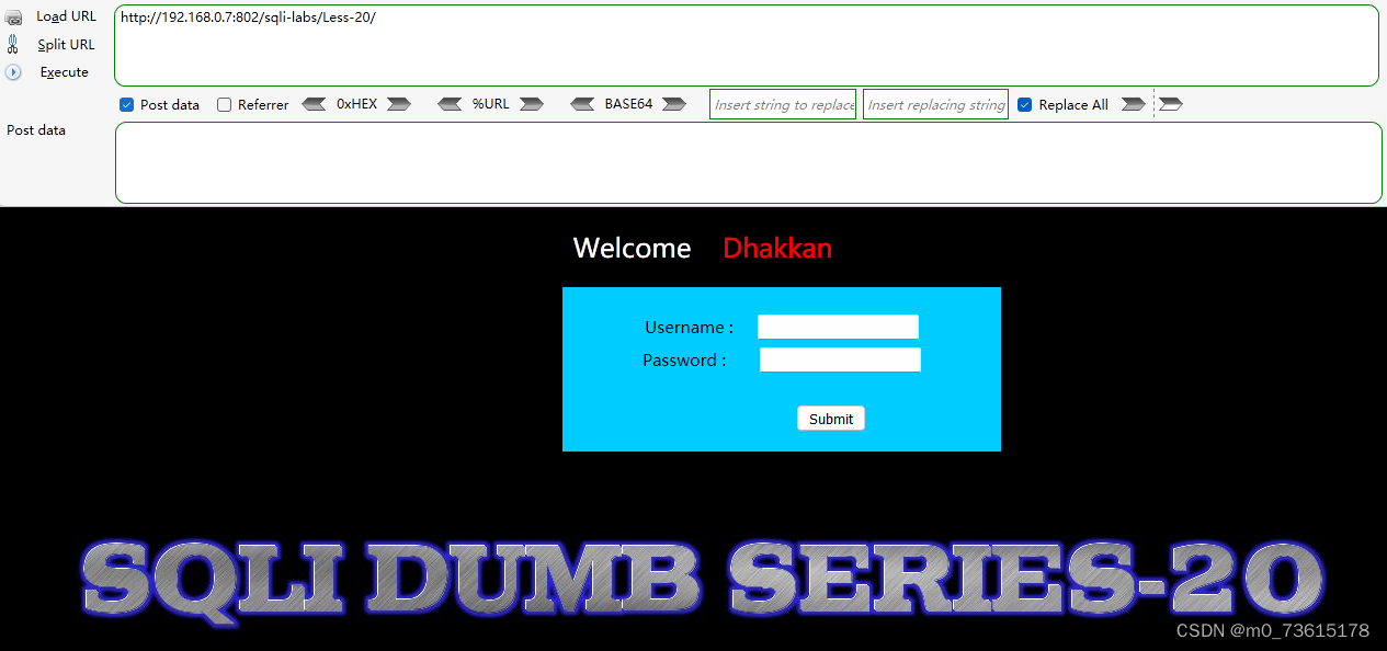 Sqli-labs靶场第20关详解[Sqli-labs-less-20]自动化注入-SQLmap工具注入_sqlmap跑sqlilabs20-CSDN博客