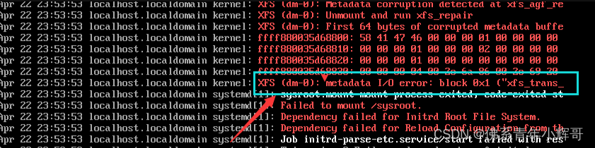 虚拟机、Linux开机开机失败，提示Entering emergency mode.Exit the shell to continue...-CSDN博客