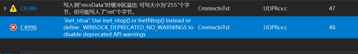 错误C4996: ‘inet_ntoa‘: Use inet_ntop() or InetNtop() instead or define _WINSOCK_DEPRECATED_NO_WAR ...