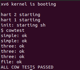 [MIT 6.S081] Lab 6: Copy-on-Write Fork for xv6_xv6 lab cow-CSDN博客