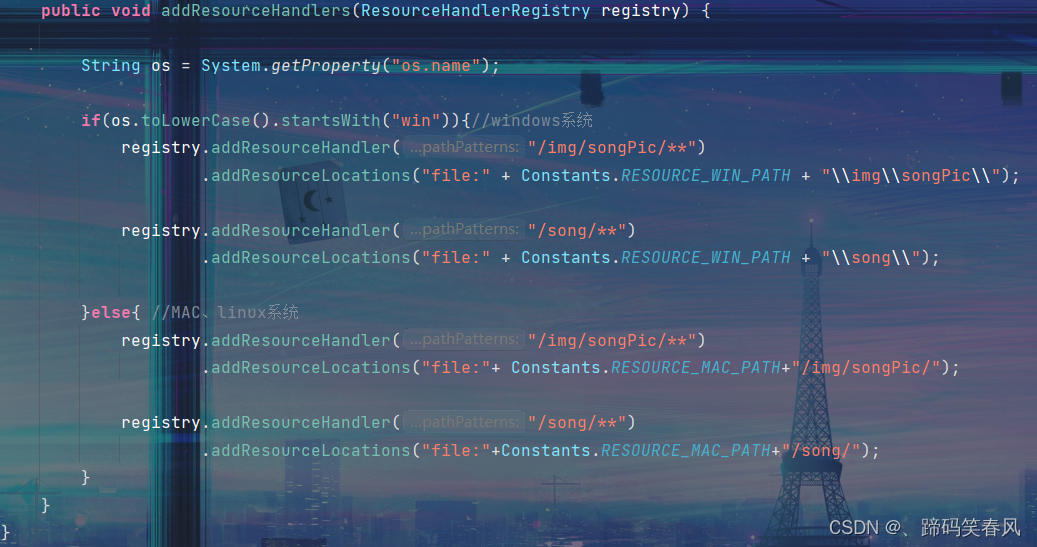【每日积累】SpringBoot WebMvcConfigurer中配置addResourceHandler和addResourceLocations，使得可以从磁盘中读取图片、视频、音频等 ...