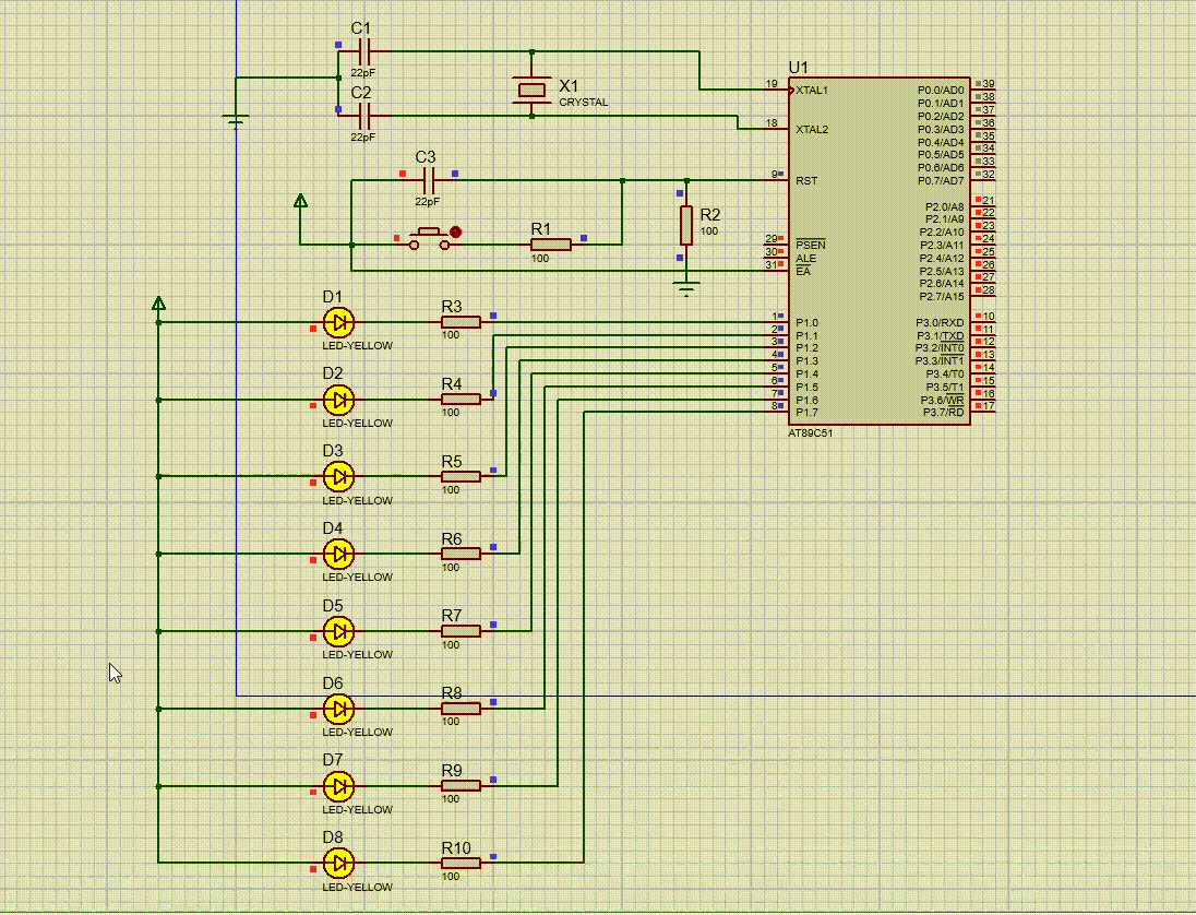 51单片机：中断与定时计数_单片机的p1口上接有8个led。采用t0方式1的定时中断方式,使p1口外接的8只led每0.5s-CSDN博客
