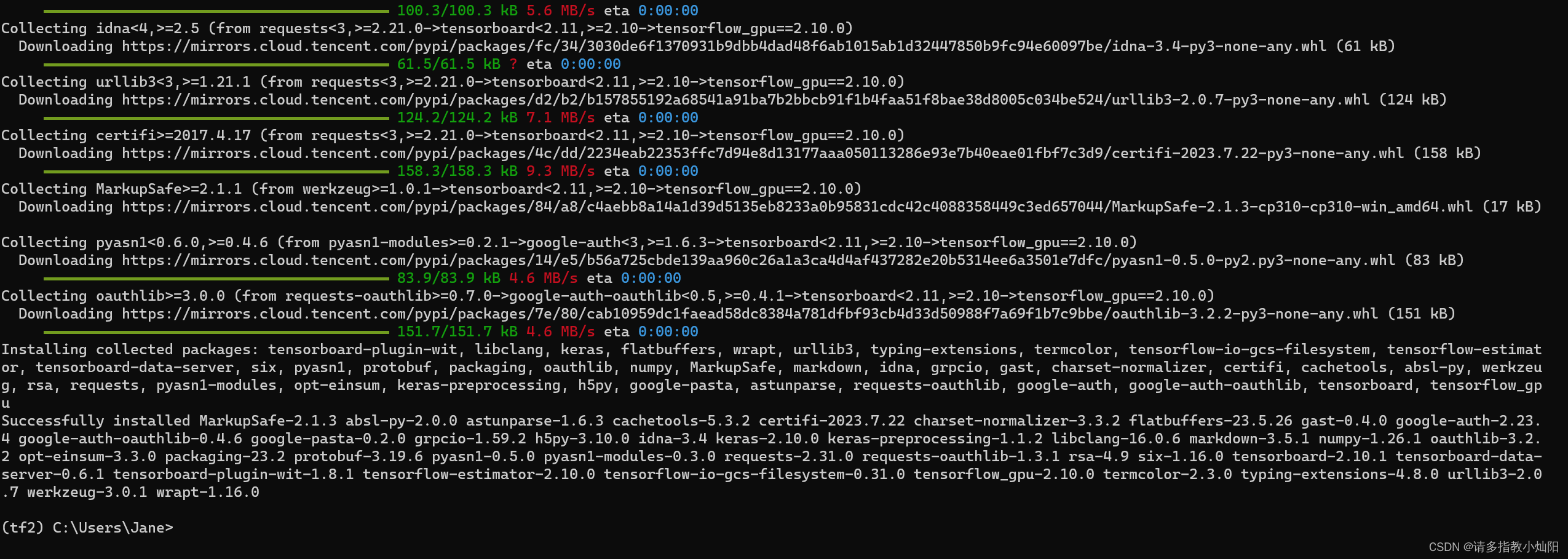 安装tensorflow tensorboardX_tensorboardx版本-CSDN博客