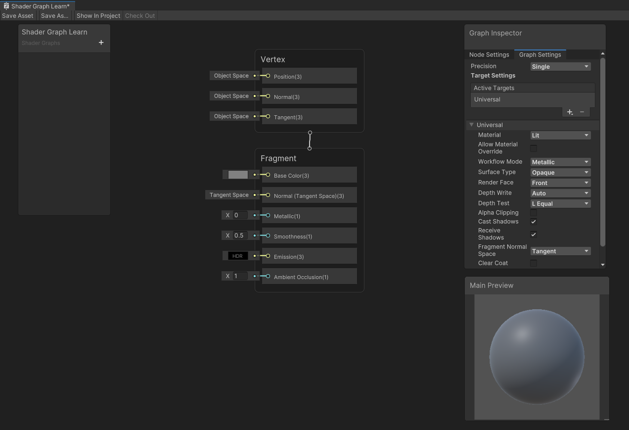 【unity】shadergraph学习笔记lit Shader Graph Csdn博客