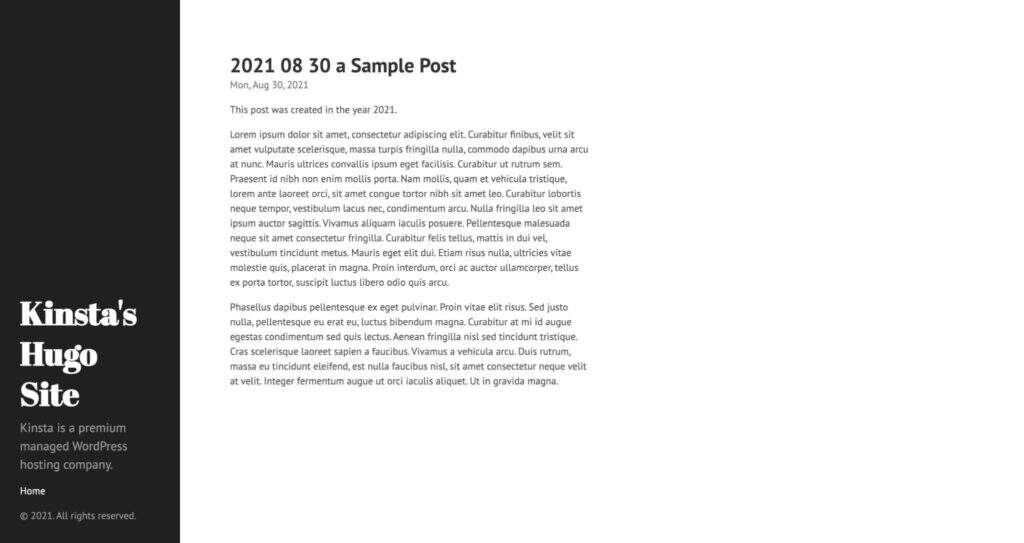 实例讲解如何使用Hugo框架搭建静态网站_hugo静态网站生成器-CSDN博客
