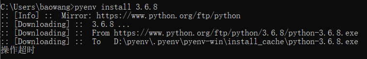 如何使用pyenv在windows10安装多个python版本环境_win10 pyenv-CSDN博客