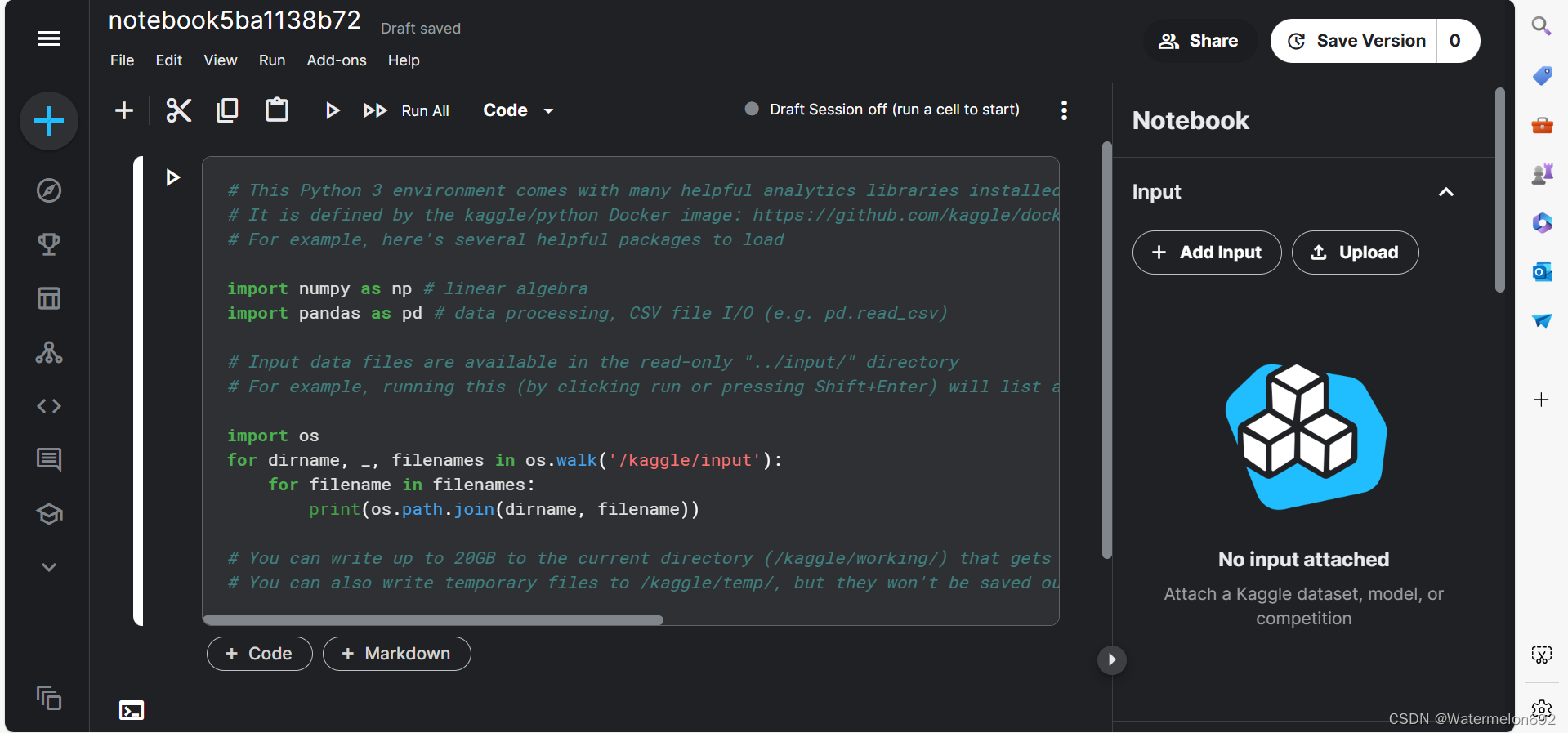Kaggle的使用分享_kaggle datasets-CSDN博客