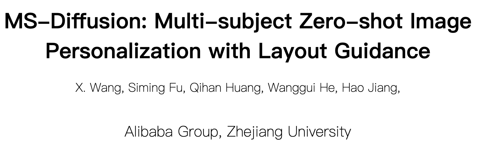 阿里提出MS-Diffusion：一键合成你喜爱的所有图像元素，个性化生成新思路！_msdiffusion-CSDN博客