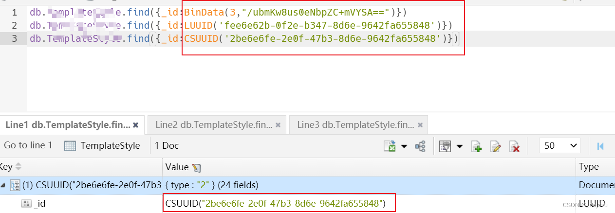 Mongodb中Guid类型的值程序中与客户端展示的值不一致_c# mongo guid和存储的不一致-CSDN博客