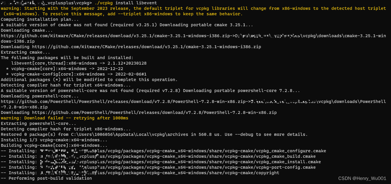 在window用vcpkg安装libevent_windows安装libevent-CSDN博客