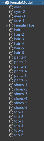 Unity换装系统（SkinnedMeshRenderer）-CSDN博客