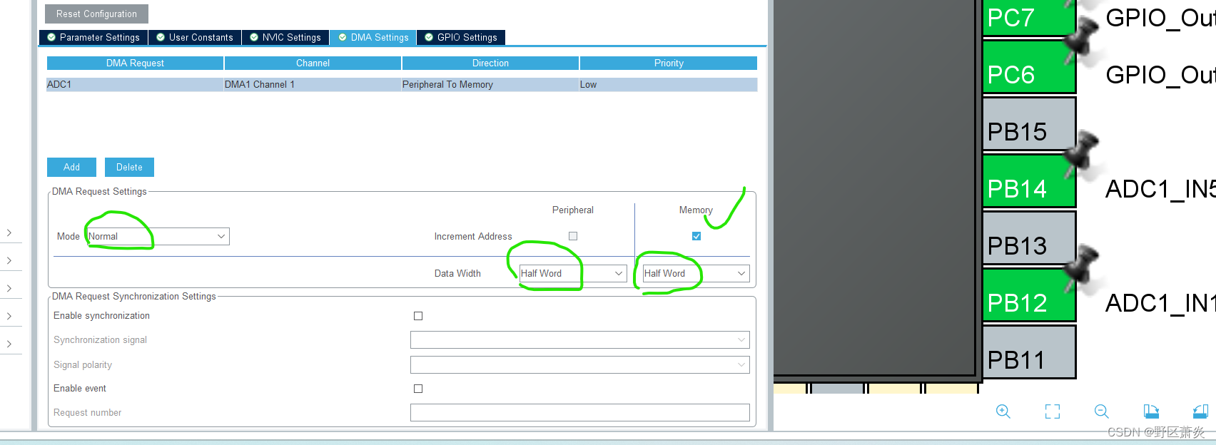 STM32G431轮询ADC+DMA实验总汇_stm32g431 adc-CSDN博客