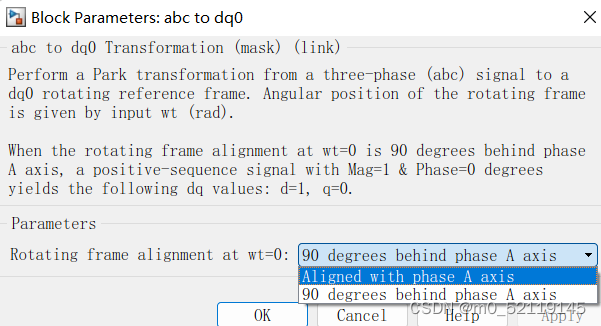 对simulink中dq0变换设置的理解-CSDN博客