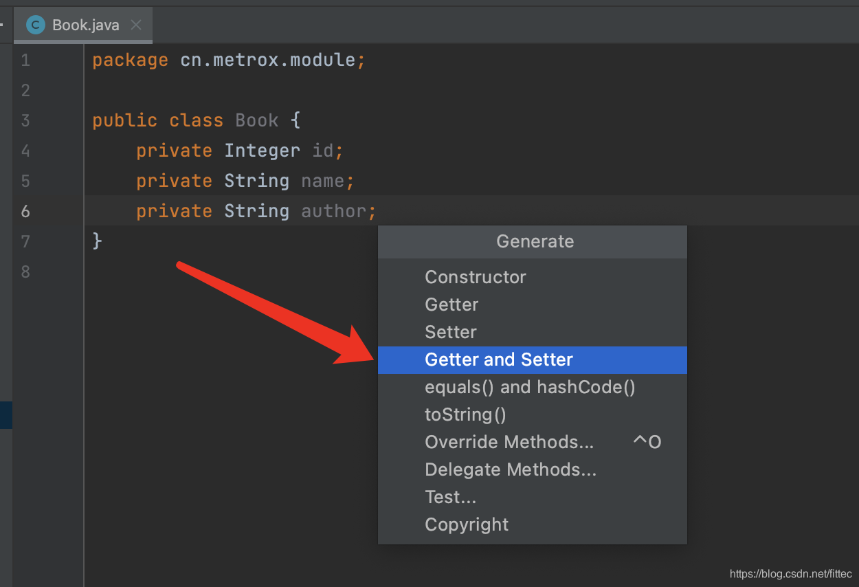 用IDEA快速生成类的属性的Getter和Setter方法_idea生成getter和setter怎么多选-CSDN博客
