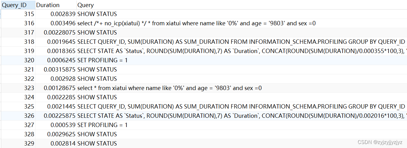 mysql语句性能分析工具——profiling_mysql profiling-CSDN博客
