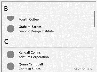 WPF ListBox滚动时固定组头_wpf listbox嵌套滚动,外层顶部栏吸边实现-CSDN博客