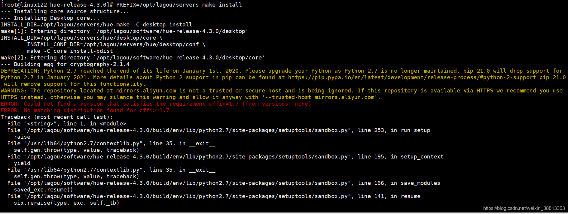 阿里云安装HUE之Cffi问题_cffi 1.4.1-CSDN博客