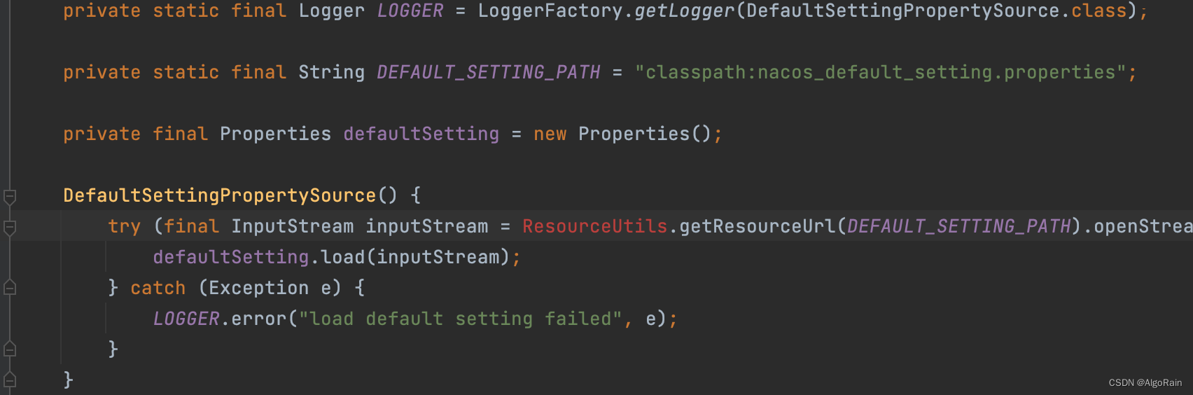 Exception in thread “main“ ErrCode:-400, ErrMsg:com.alibaba.nacos.common.utils.ResourceUtils ...