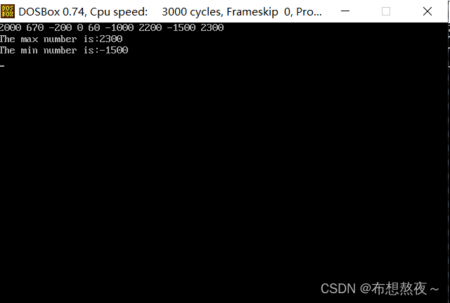 汇编语言获取数组的最大值最小值-CSDN博客