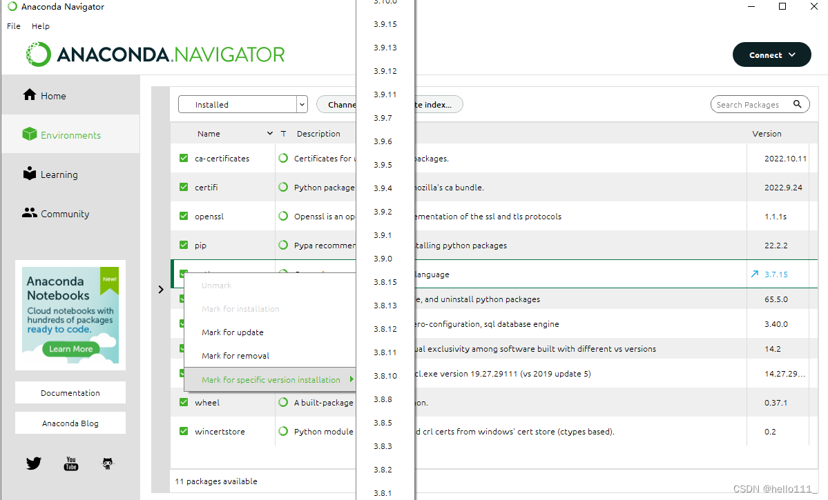 Anaconda+弱代码环境配置（CPU）+Pycharm（Jupyter Notebook）验证-CSDN博客