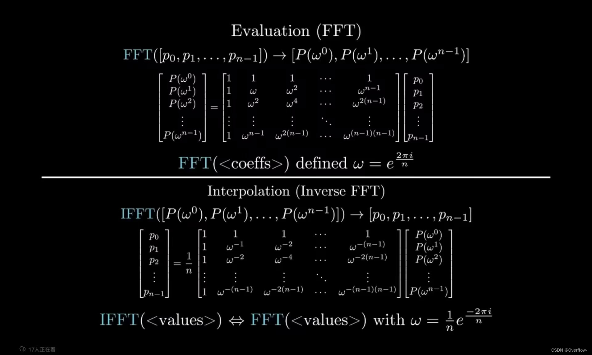 Fast Fourier Transform （快速傅里叶变换）-CSDN博客