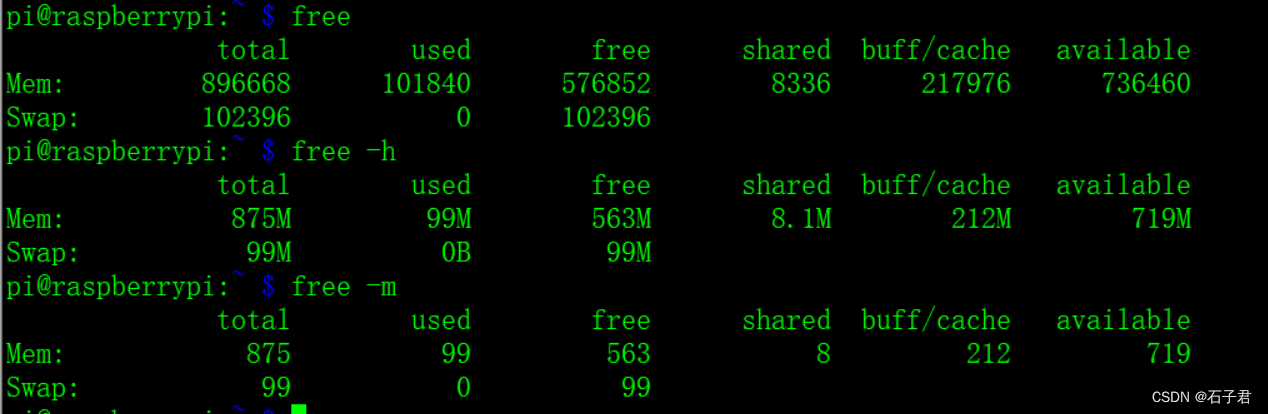 Linux下监控类命令:ps,du,top,df,free详解_linux ps top-CSDN博客
