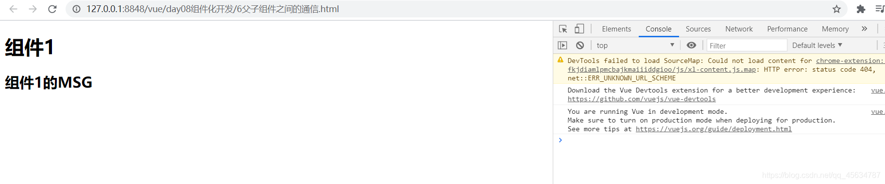 [Vue warn]: Property or method “msg1“ is not defined on the instance but referenced during ...