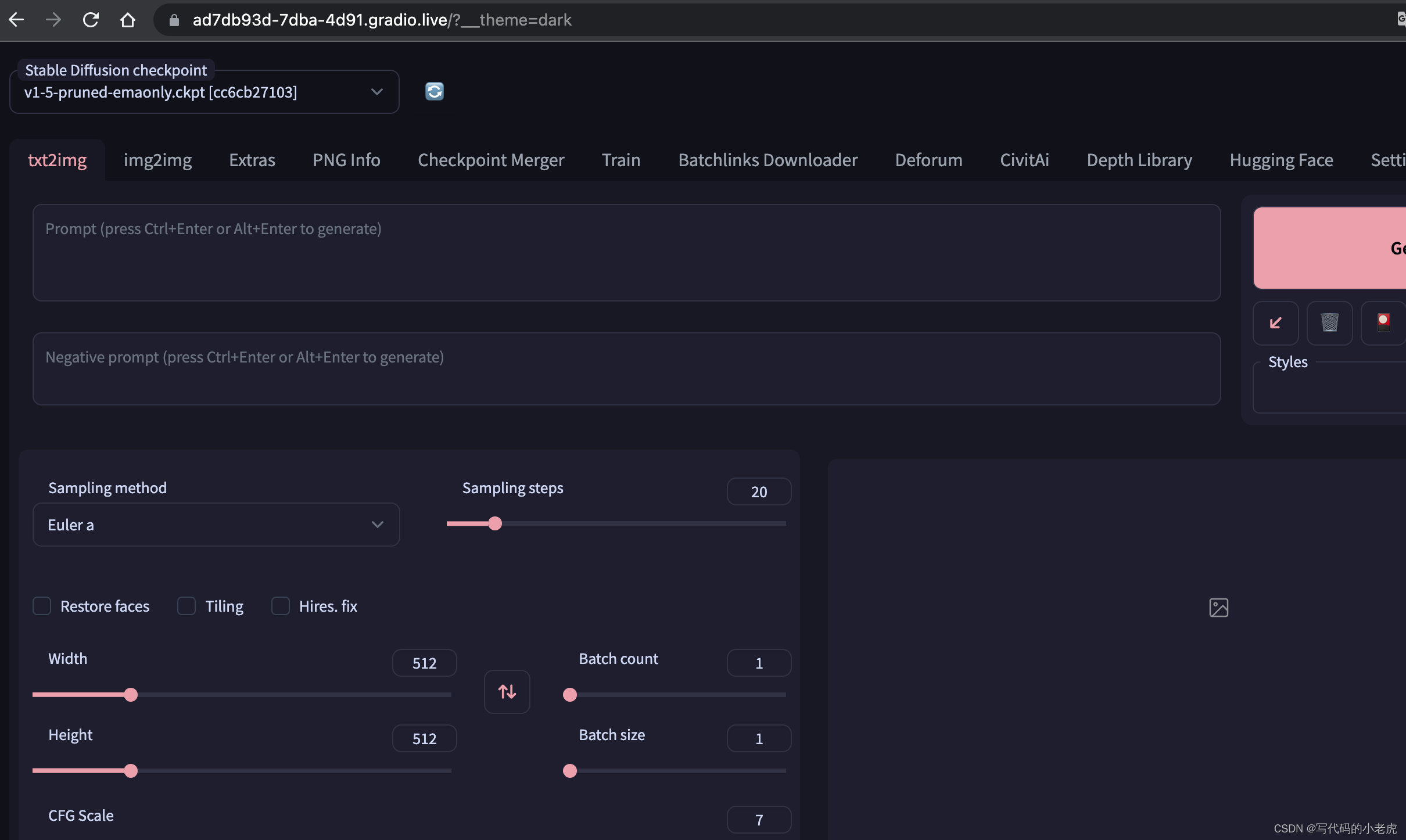 《搭建Stable Diffusion webUI》_install the webui colab to google dirve-CSDN博客