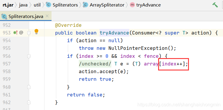Spliterator的原理_spliterator().tryadvance-CSDN博客
