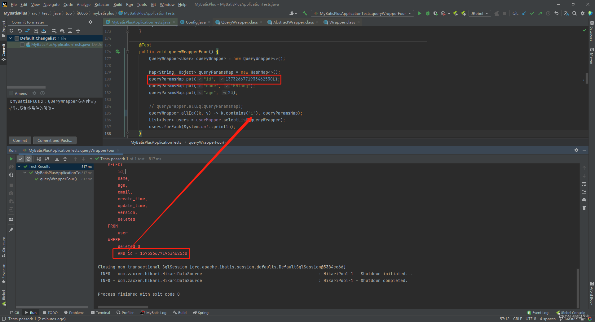 MyBatisPlus-QueryWrapper多条件查询以及修改-CSDN博客