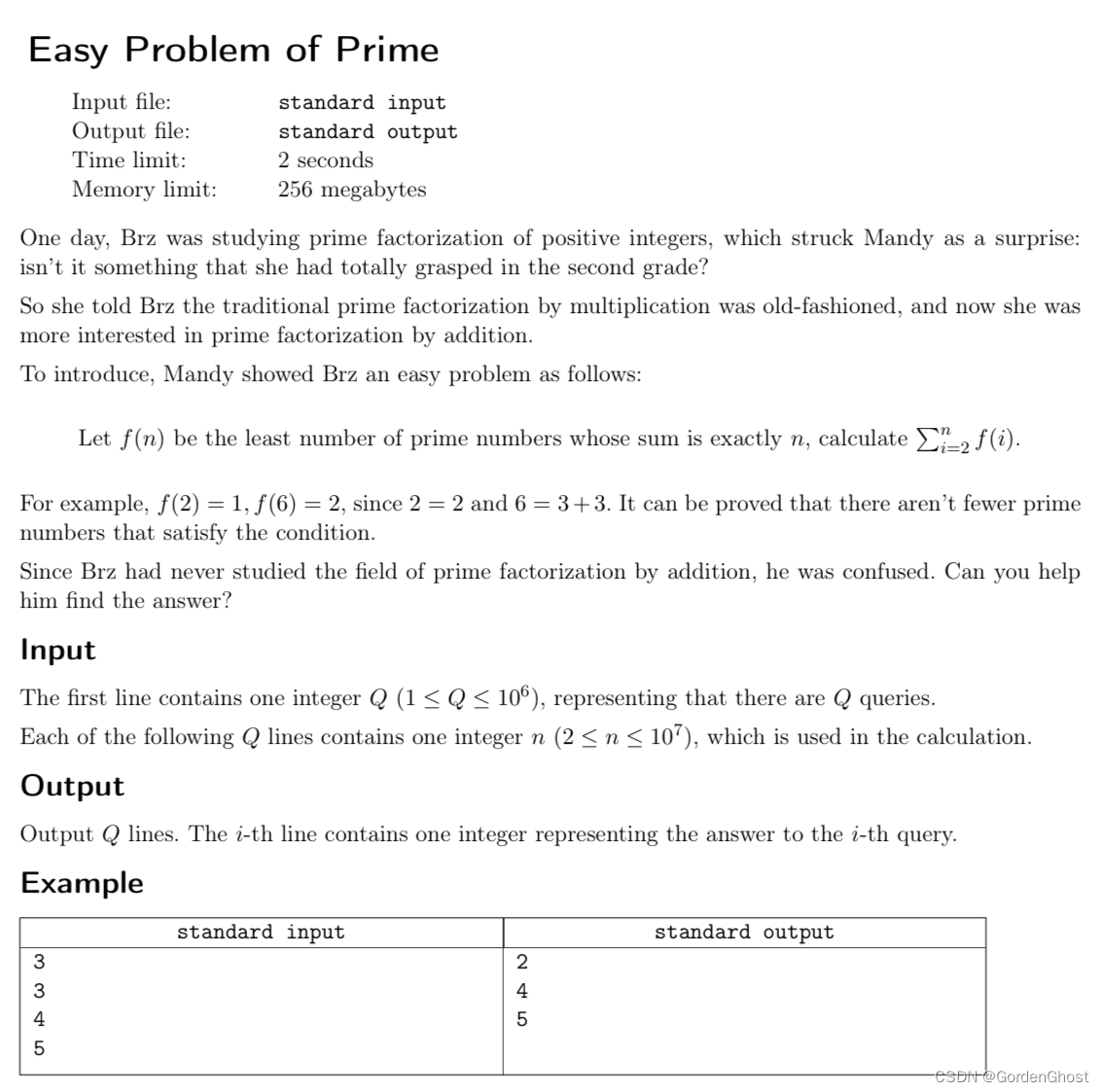 Easy Problem of Prime（第十七届东北地区大学生程序设计竞赛）-CSDN博客