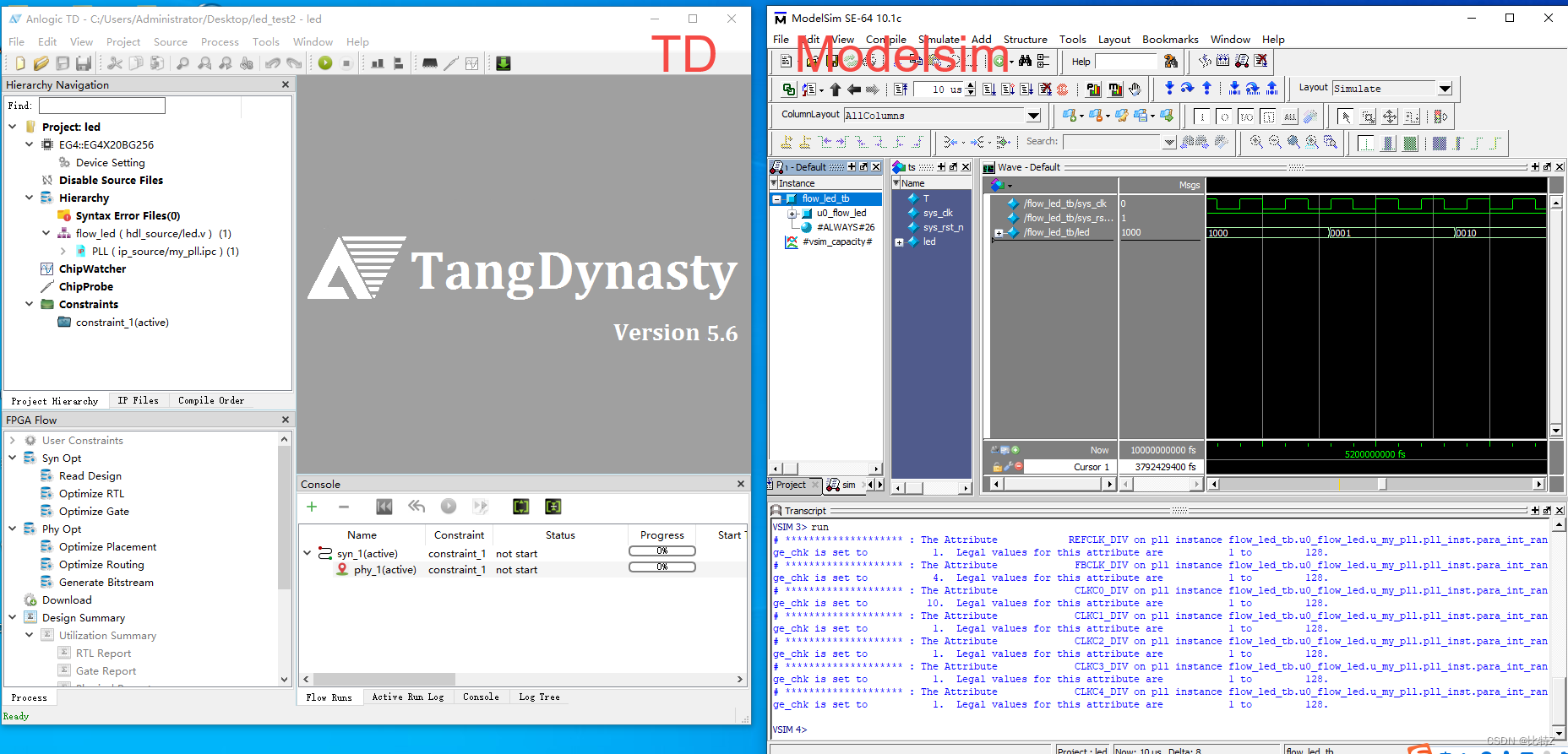 如何使用安路TD与Modelsim进行联合仿真？_td modelsim-CSDN博客