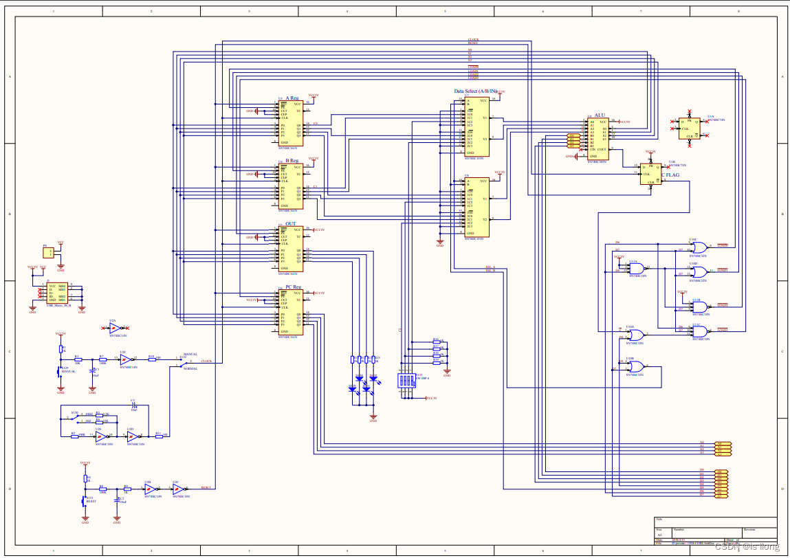 自制TD_4指令集的四位的软核单周期cpu_td4 cpu-CSDN博客