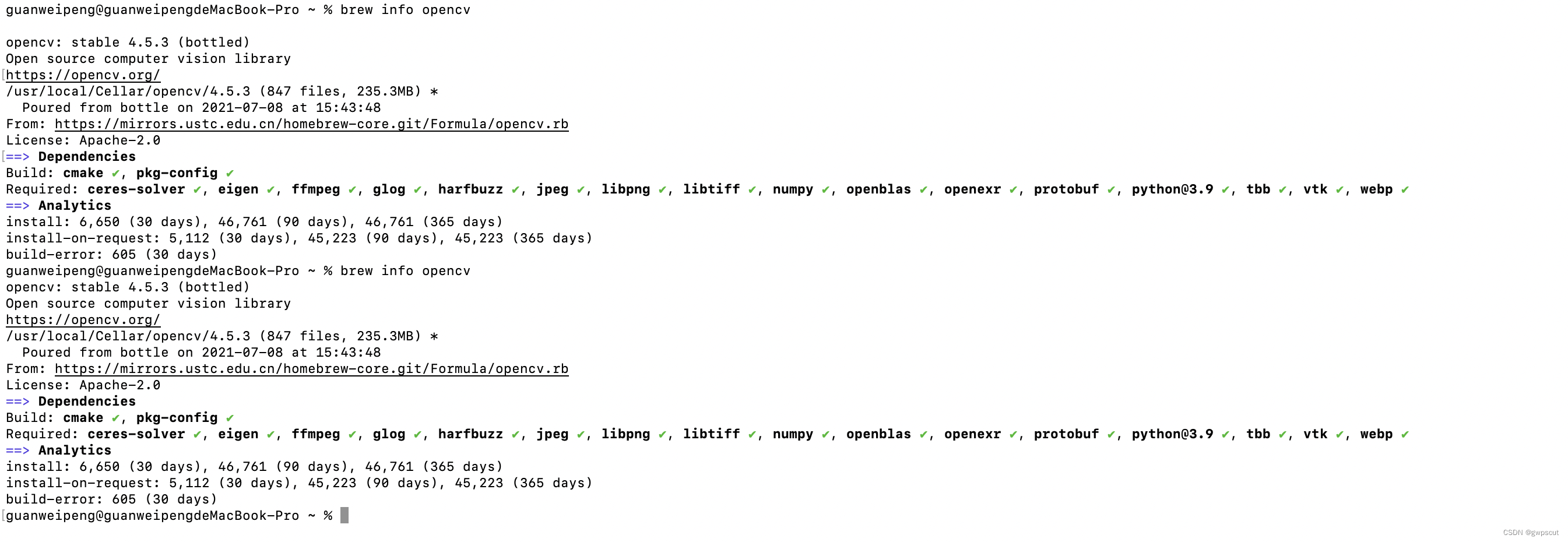 实验记录之——mac用visual studio code配置opencv_macos vsode c++opencv-CSDN博客