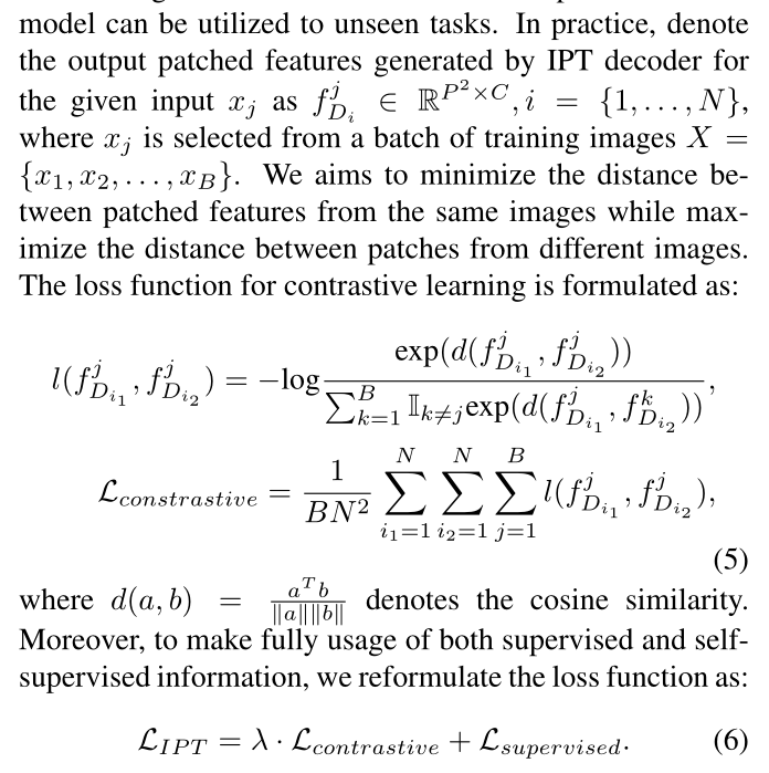 【文献阅读与想法笔记13】Pre-Trained Image Processing Transformer_pre-trained image processing transformer ...