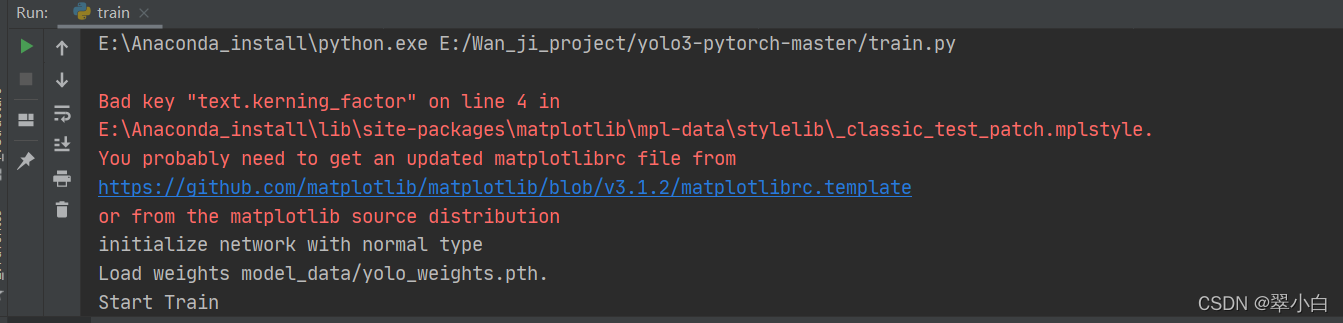 You probably need to get an updated matplotlibrc file from解决方法-CSDN博客