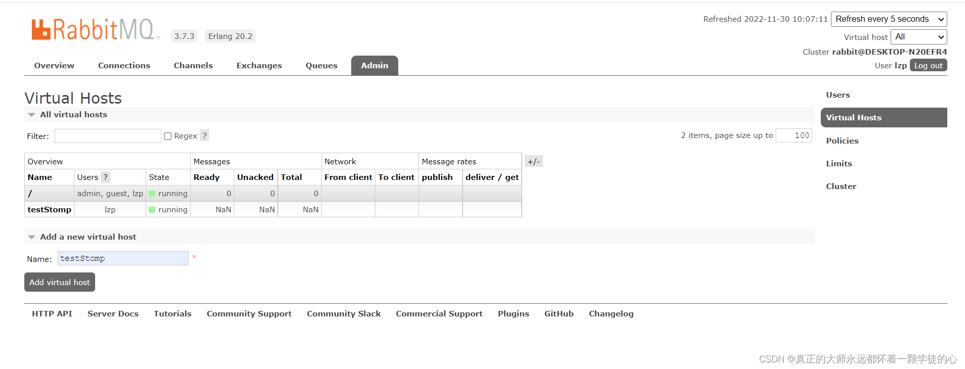 springboot+rabbitmq+vue实现stomp协议消息推送_通过rabbitmq的web stomp插件实现消息推送-CSDN博客