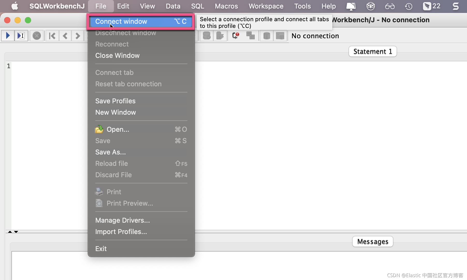Elasticsearch：使用 JDBC client 连接到 Elasticsearch - SQL Workbench_elasticsearch连接工具-CSDN博客