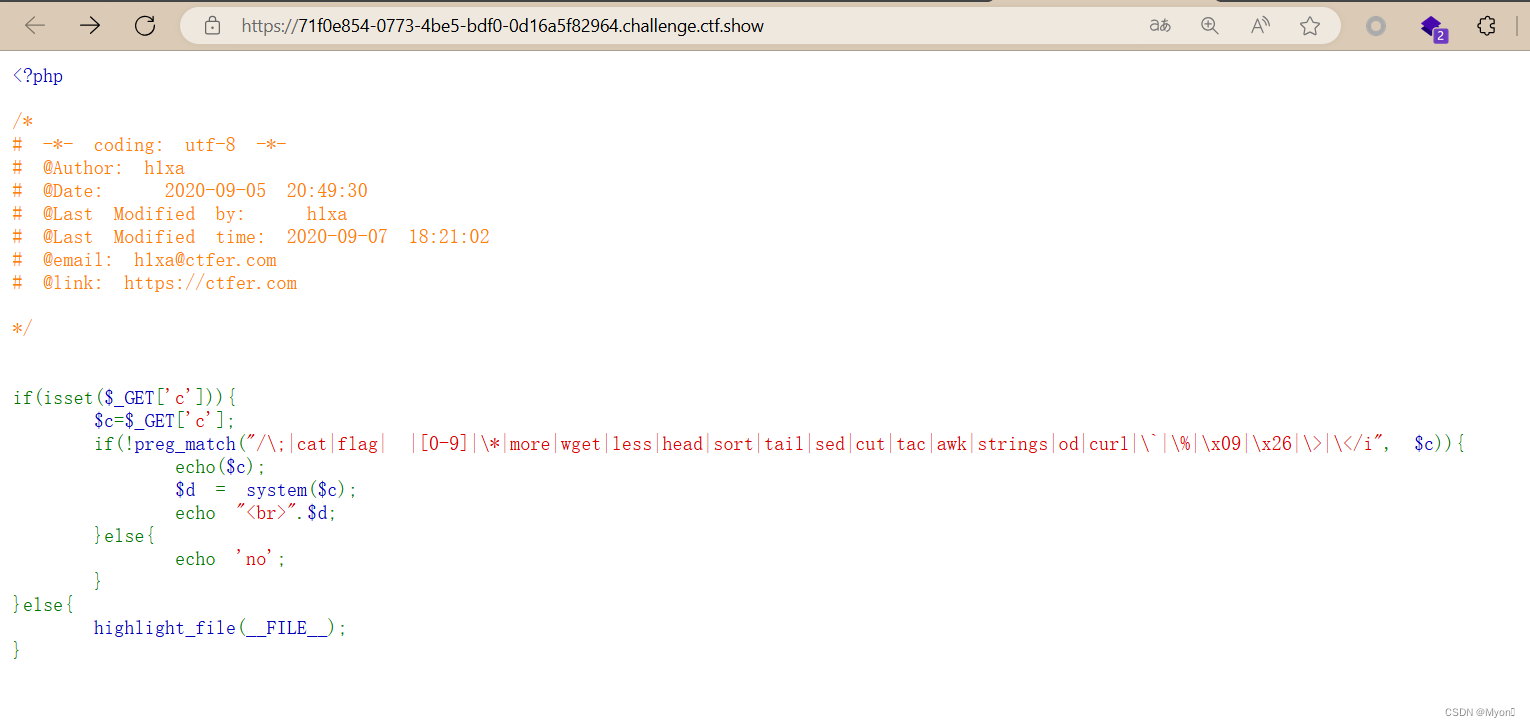 ctfshow-web入门-命令执行（web53-web55）_ctfshow web55-CSDN博客