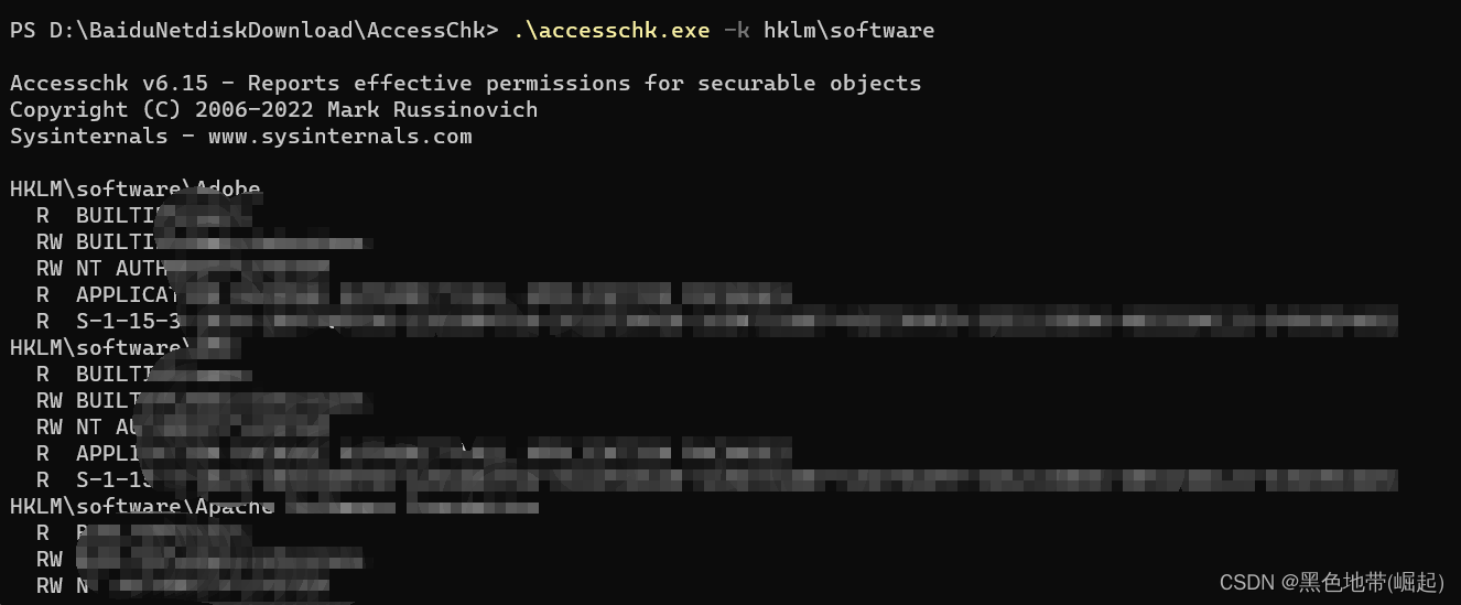 【windows系统配置检查工具】微软AccessChk系统资源检查：下载地址、命令、使用示例_accesschk.exe-CSDN博客