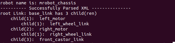 ROS中对URDF文件检查时出现的问题及解决方式_failed to parse urdf model-CSDN博客