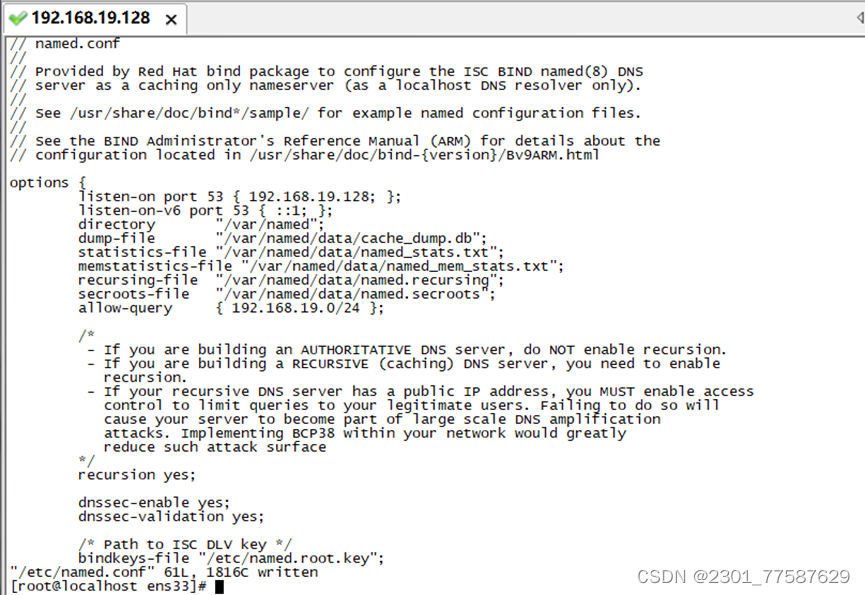 Linux：Centos7 dns服务设置_centos 修改dns-CSDN博客
